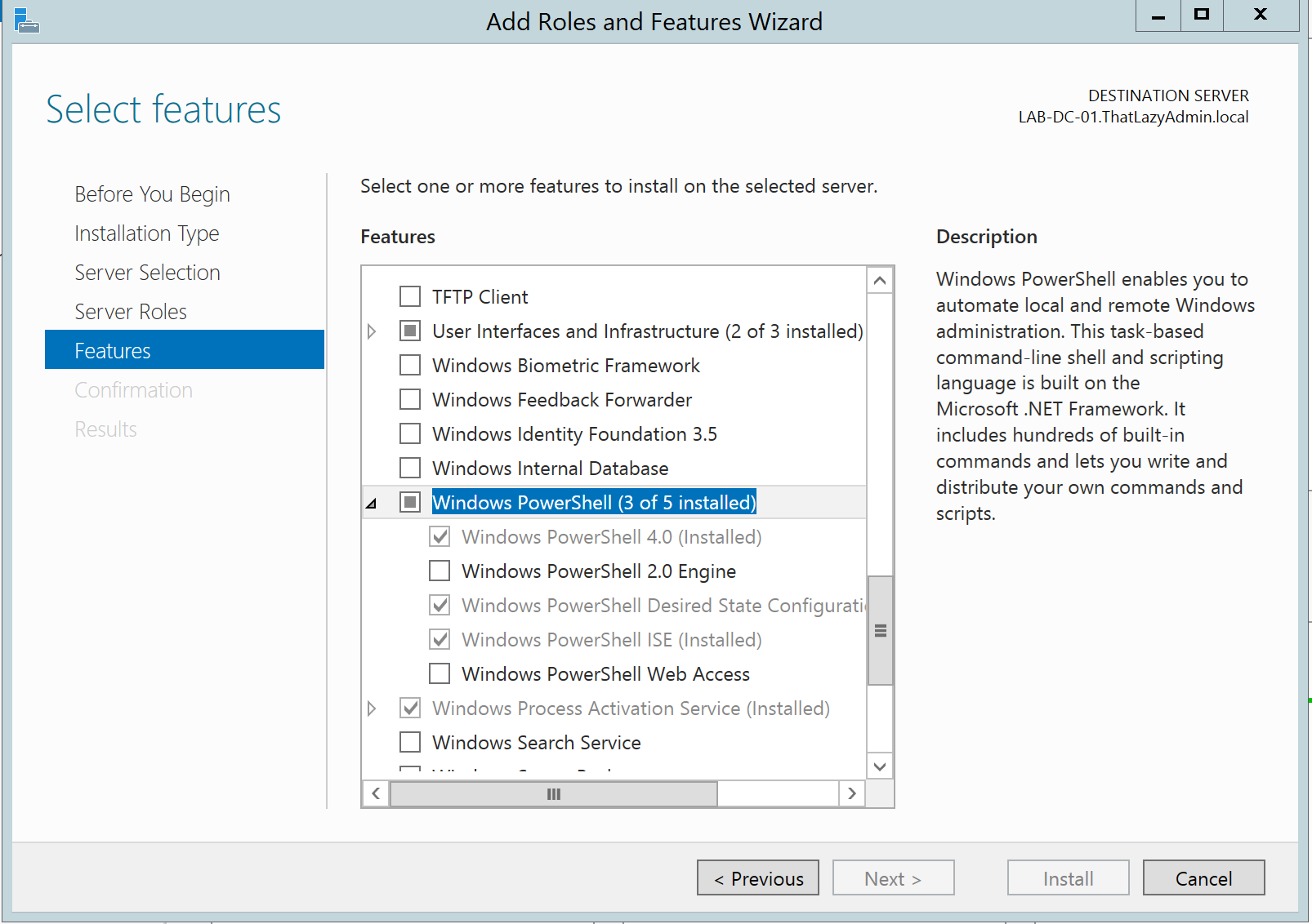 How to Enable Windows PowerShell V2.0